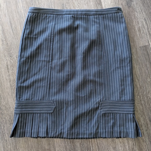 Max Studio | Skirts | Nwt Max Studio Pinstriped Black Career Skirt ...